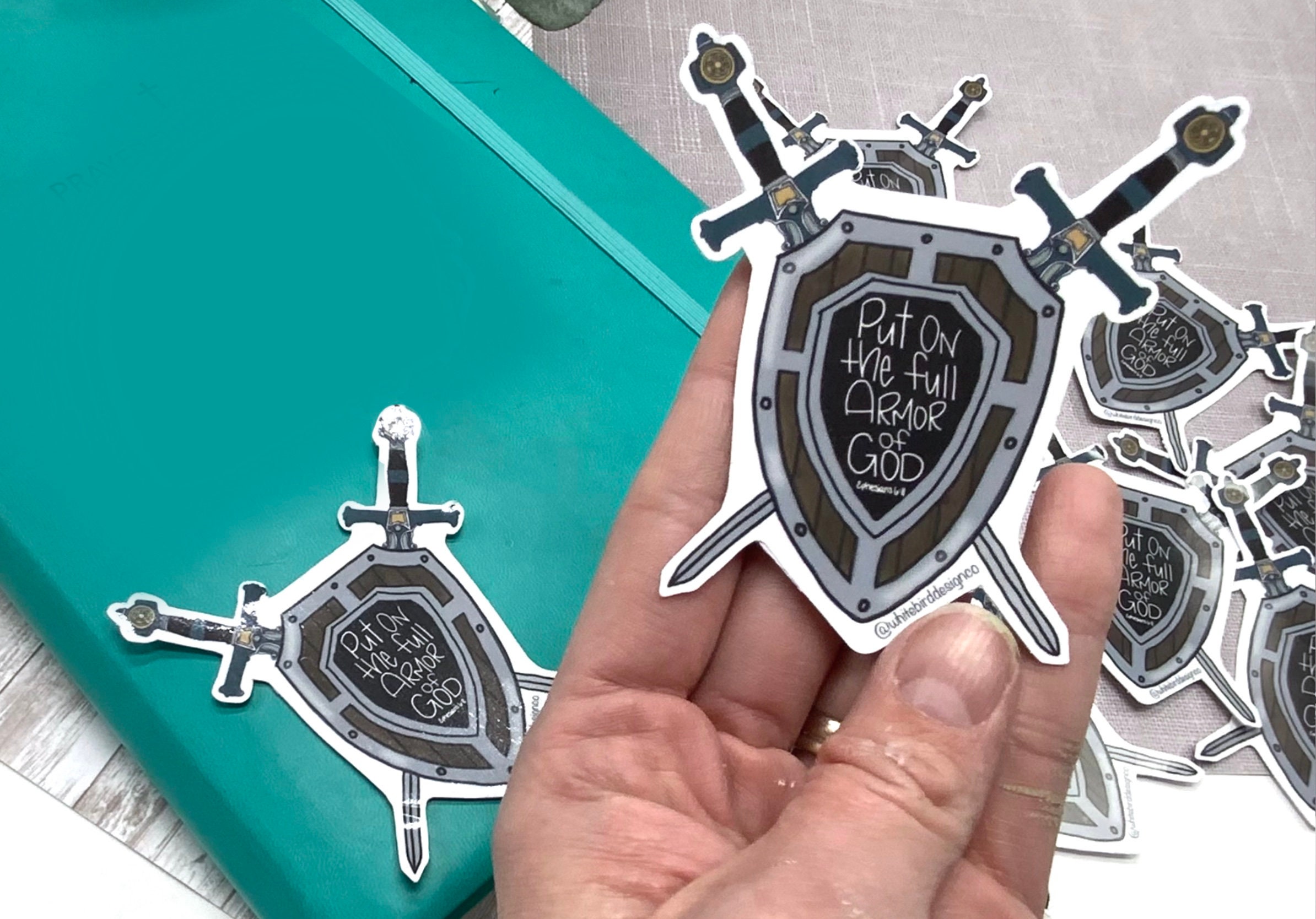Put on the Armor of God Sword and Shield Sticker Ephesians - Etsy
