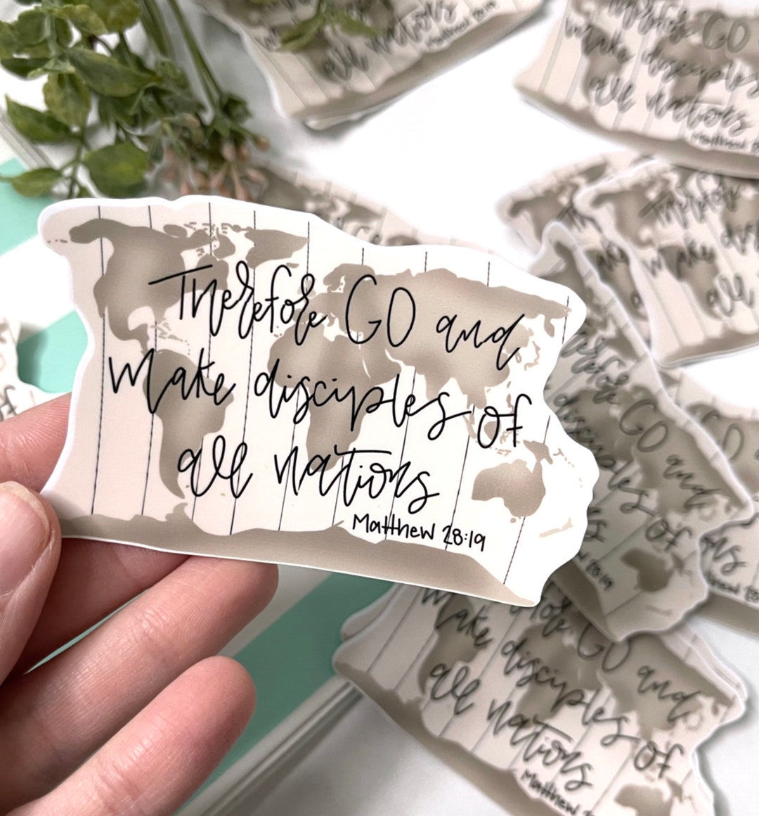 Go Make Disciples Vinyl Decal |faith Stickers|laptop Sticker| Binder ...