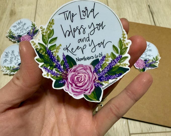 May the Lord Bless You Sticker, Affirmation Stickers Laptop, Best ...