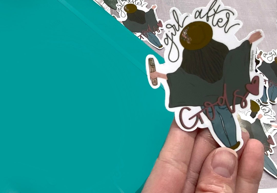 Girl After Gods Heart Sticker: Faith Decal for Tumblers, Planners - Etsy