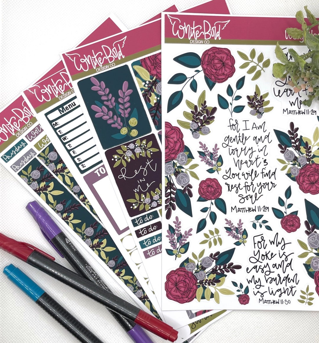 Weightless Christian Planner Stickers| Spring Stickers| Bible ...