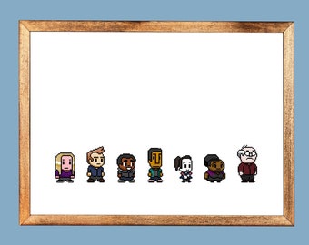 Community 8-bit Video Game Characters the Greendale Seven | Etsy UK
