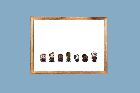 Community 8-bit Video Game Characters Digital Print the | Etsy
