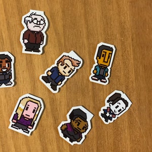 Magnetic Bookmarks Community 8-bit Video Game Characters the - Etsy