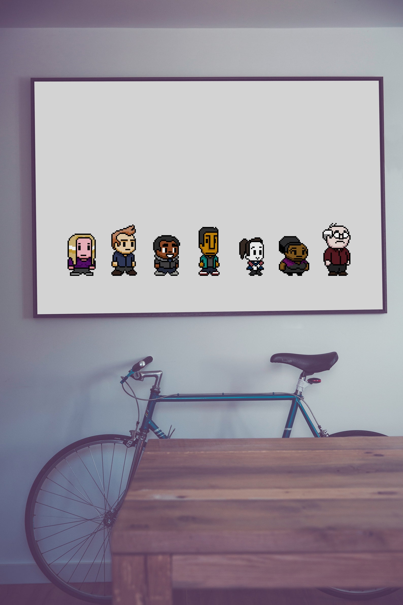 Community 8-bit Video Game Characters Digital Print the | Etsy