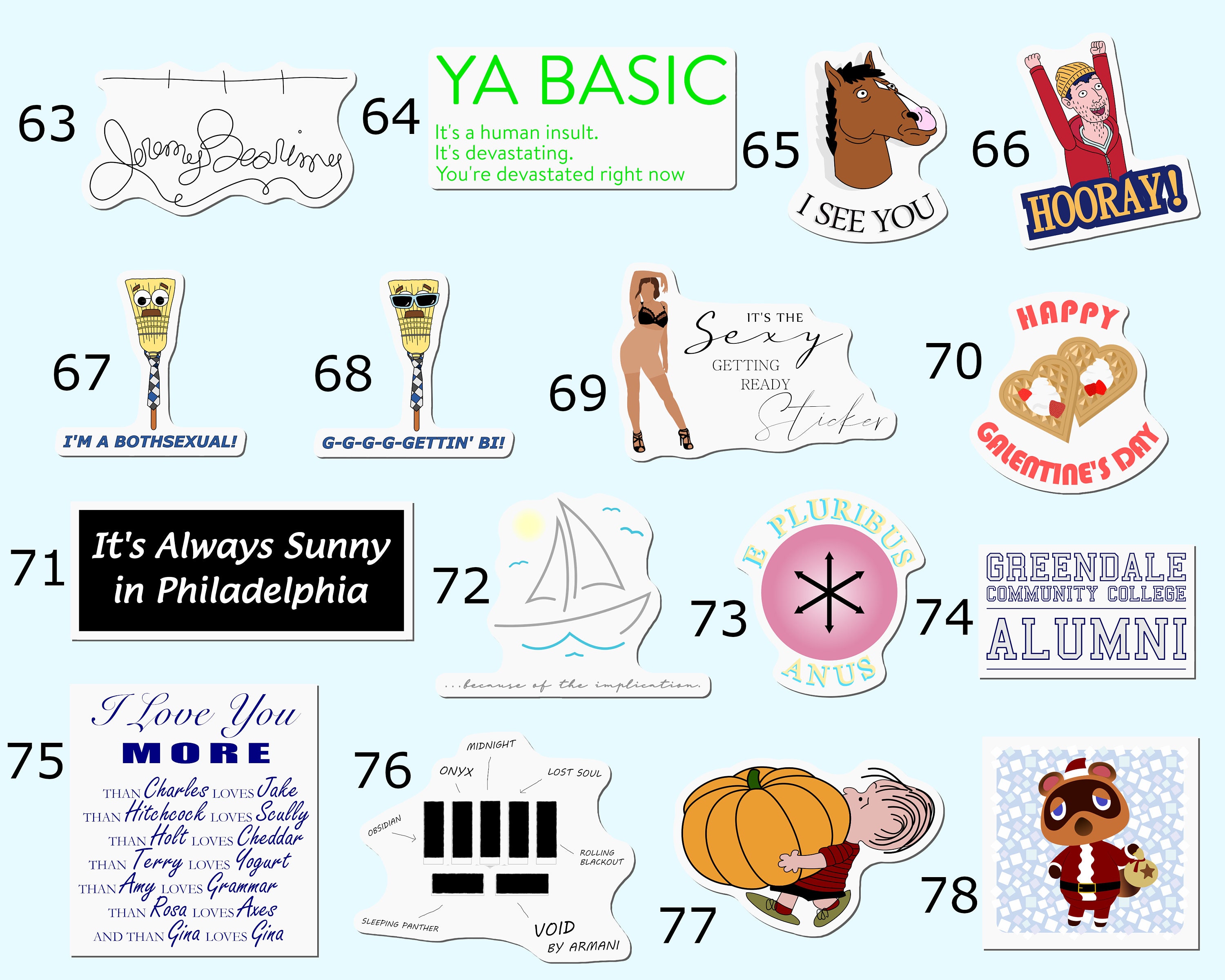 Choose Your Own Sticker Set Pack of 3 5 10 15 20 or 25 - Etsy