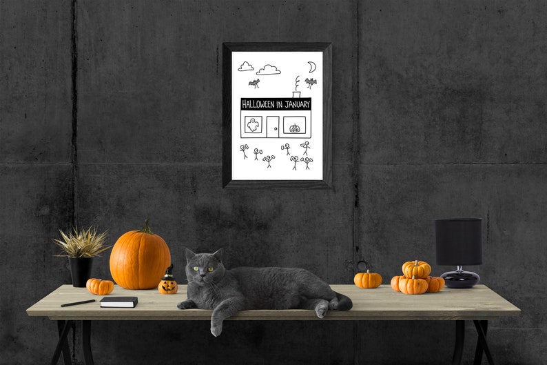 Bojack Horseman - Halloween in January! A3, A4, A5 Print - Todd Chavez ...