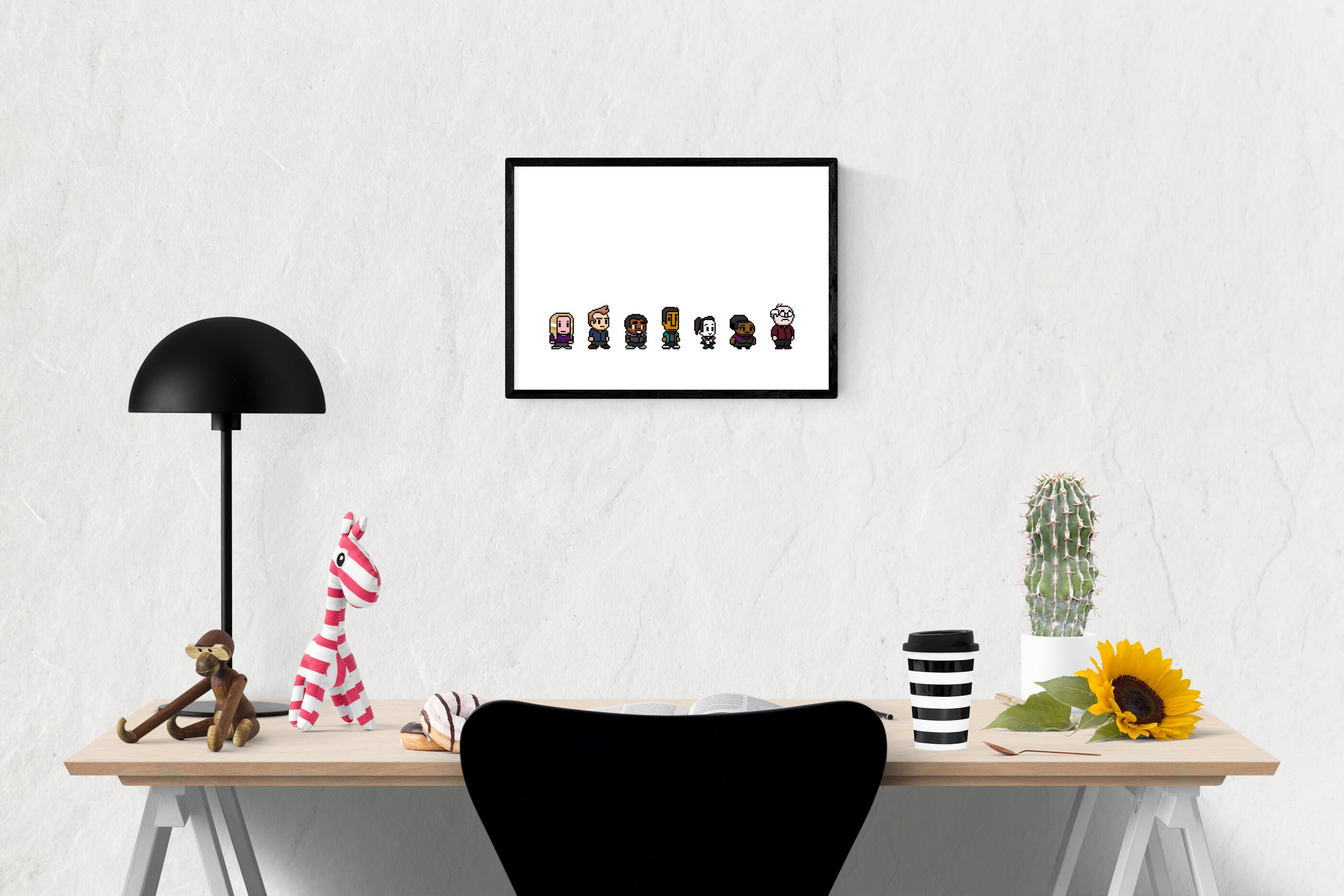 Community 8-bit Video Game Characters A3, A4, A5 Print - the Greendale ...