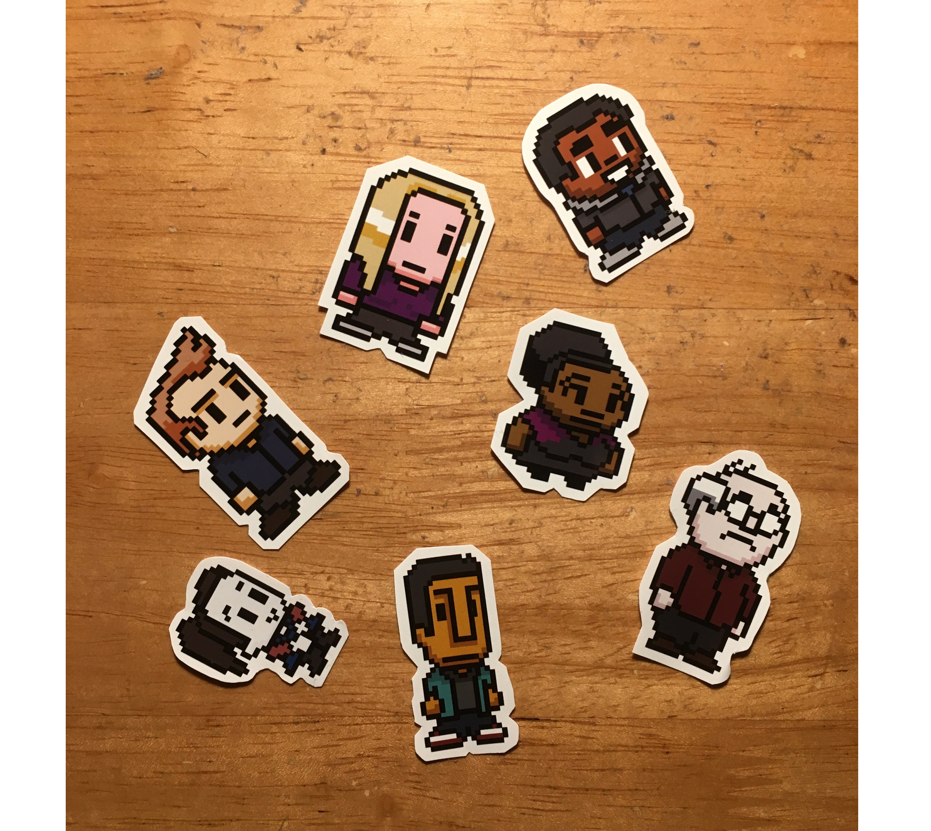 Community 8-bit Video Game Characters Stickers the Greendale | Etsy