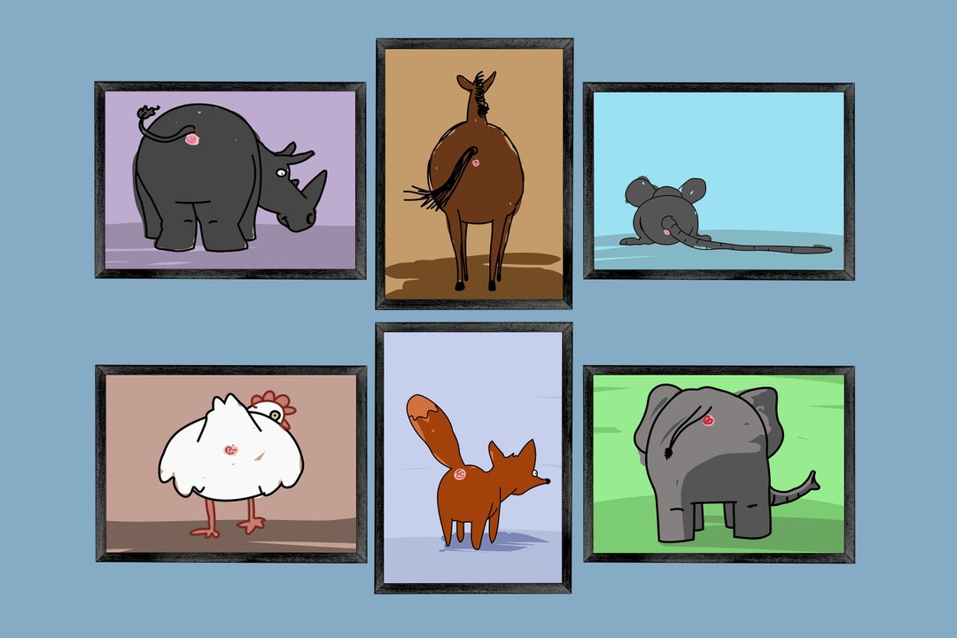 Bob's Burgers Aunt Gayle's Animal Anus Paintings Prints A3 A4 A5 ...