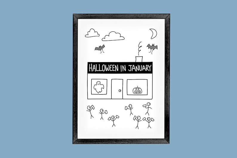 Bojack Horseman - Halloween in January! A3, A4, A5 Print - Todd Chavez ...