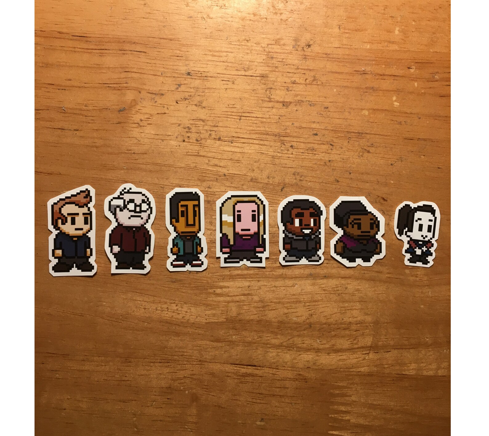 Community 8-bit Video Game Characters Stickers - the Greendale Seven ...