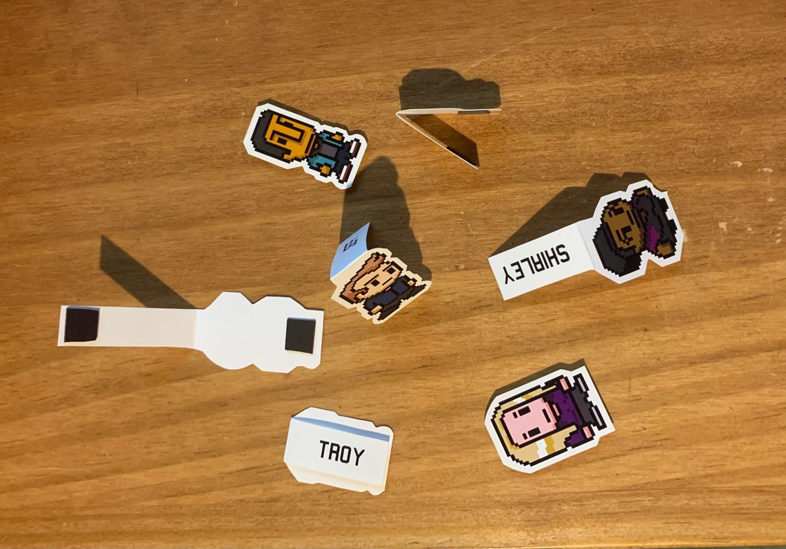 Magnetic Bookmarks Community 8-bit Video Game Characters the - Etsy