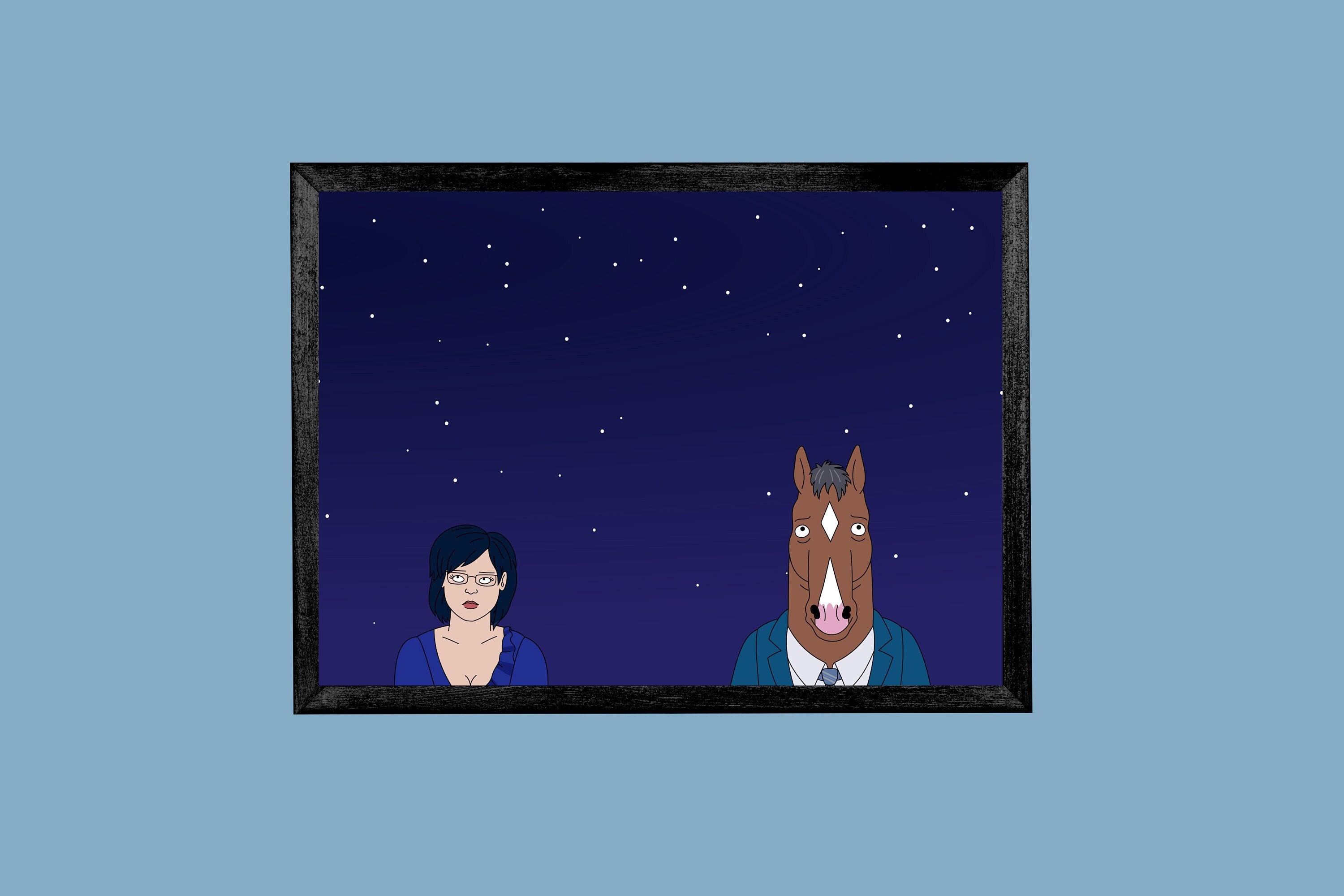 Bojack Horseman Print A3, A4, A5 - Final Scene With Bojack and Diane ...