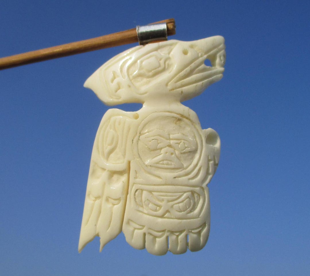 Motif of the Haida native American Indians of Canada Carved From ...