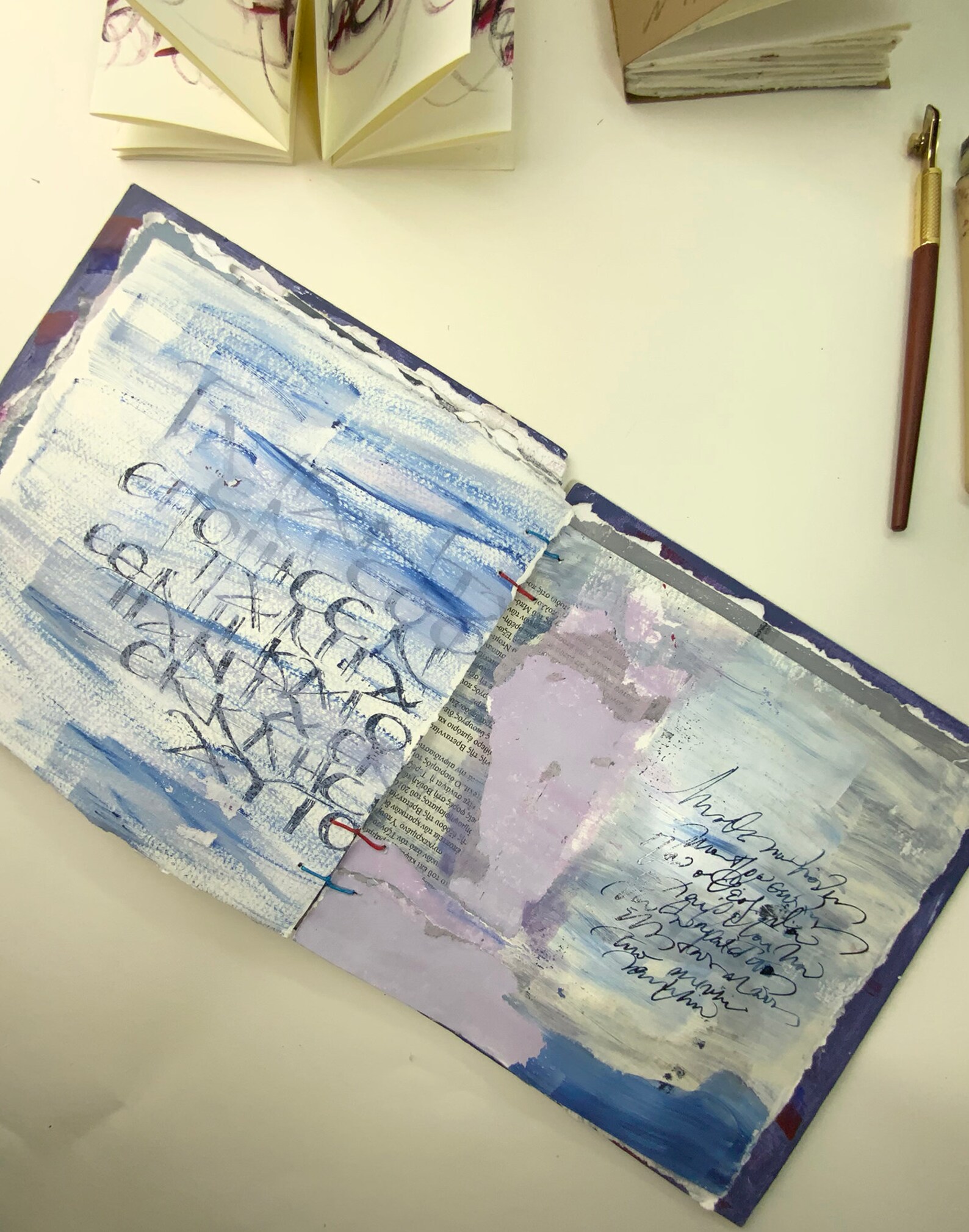 Artistic Sketch Book - Collage - Book of Art - Unique Piece ...