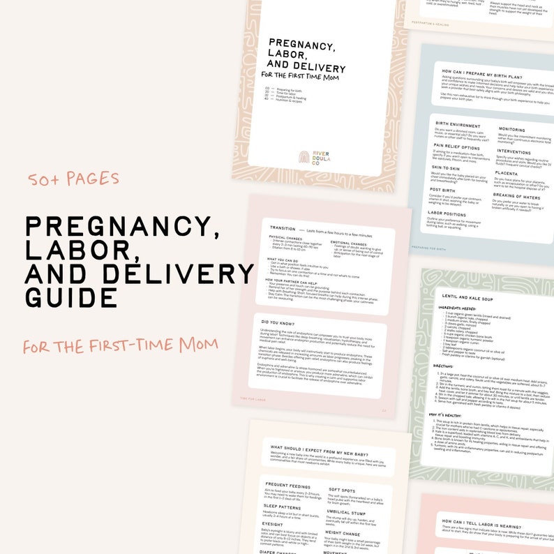 Pregnancy, Labor, & Delivery Guide (for the First Time Mom) - Etsy