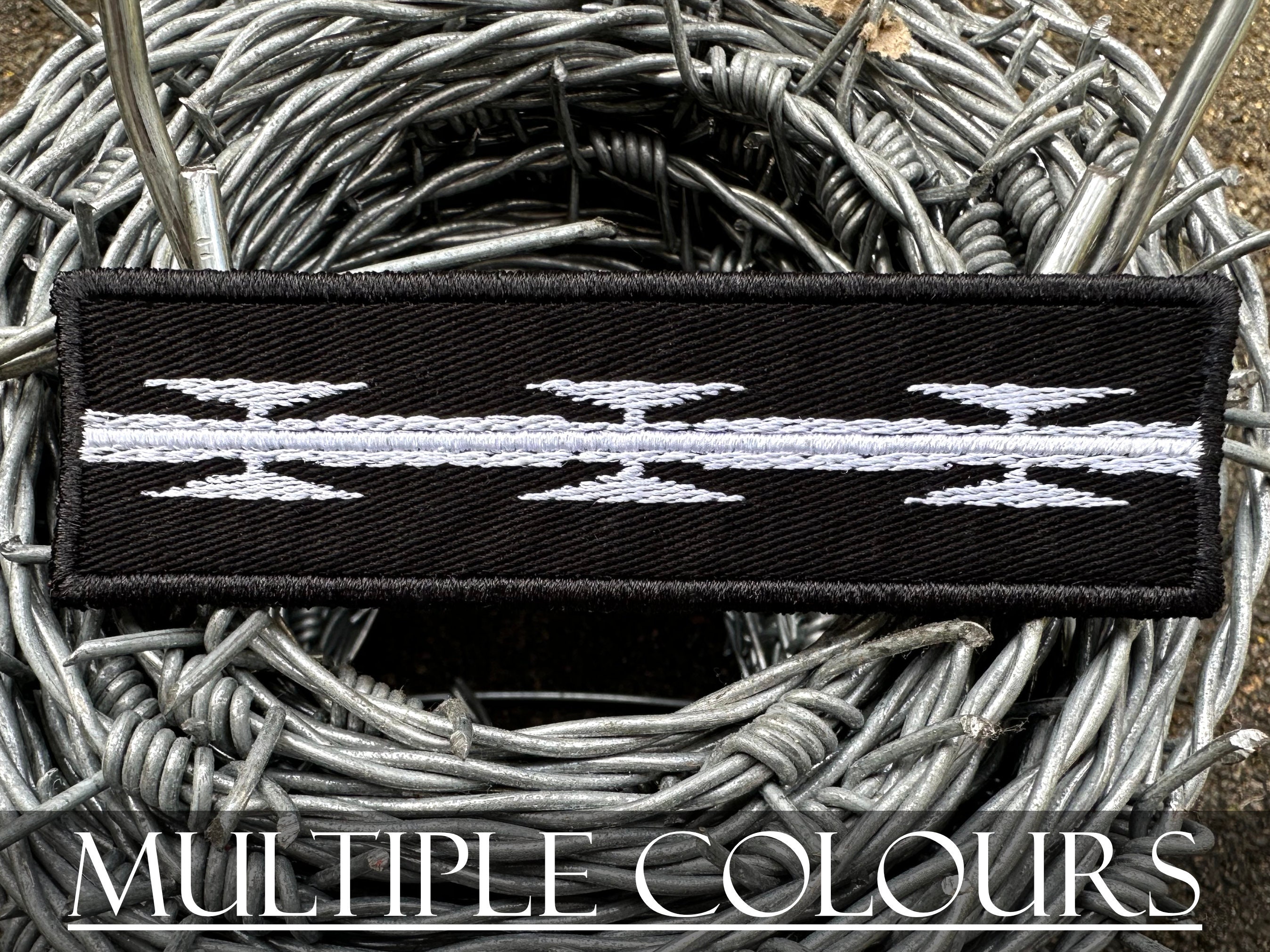 Barbed Wire Patch - Etsy