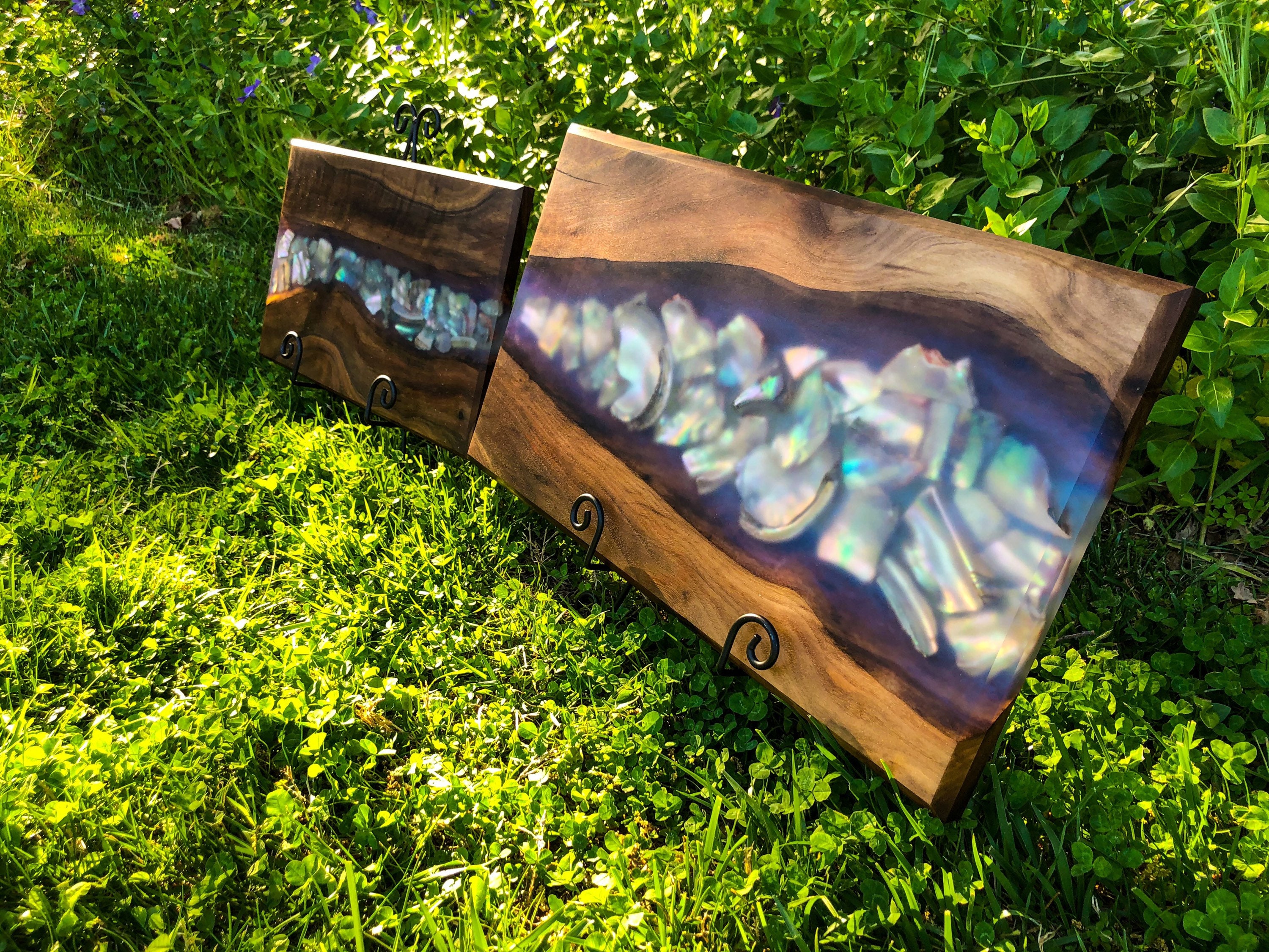 Live Edge Abalone Board | Etsy