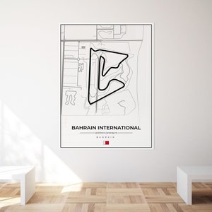 Bahrain Formula 1 Poster|bahrain F1 Poster| F1 Track|f1 Racing |F1 ...