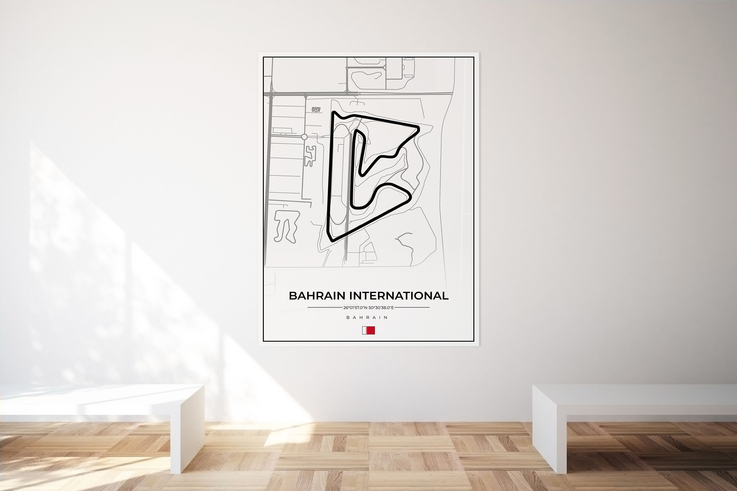 Bahrain Formula 1 Poster|bahrain F1 Poster| F1 Track|f1 Racing |F1 ...