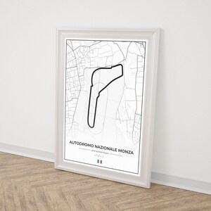 Formula 1 Monza Poster| Monza| F1 Circuit Poster |formula 1 Poster| F1 ...