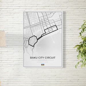 Formula 1 Baku Circuit Print | Circuit Download |formula1 Poster|f1 ...