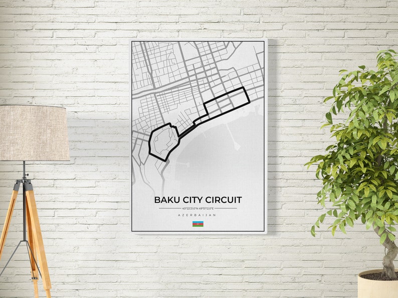 Formula 1 Baku Circuit Print | Circuit Download |formula1 Poster|f1 ...