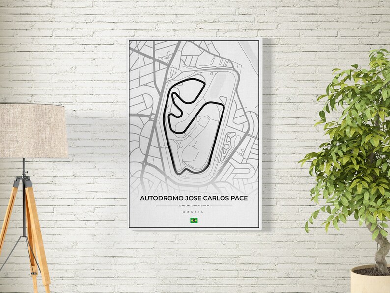 Interlagos F1 Circuit Print| F1 Print| F1 Gift |formula 1 Poster|f1 ...