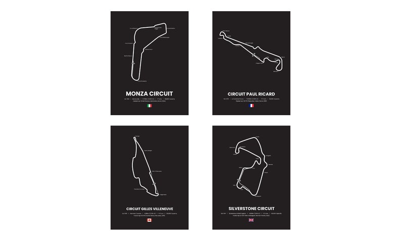 Formula 1 Circuit Print|f1 Circuit Poster |formula 1 Poster|f1 Track ...