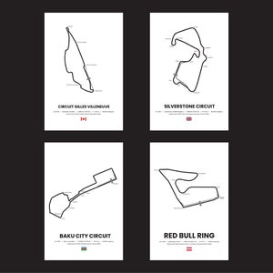 F1 Circuit Poster | Formula 1 Track Wall Art (digital Download) - Etsy