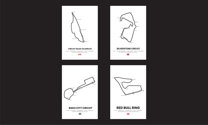 Formula 1 Circuit Print|f1 Circuit Poster |formula 1 Poster|f1 Track ...