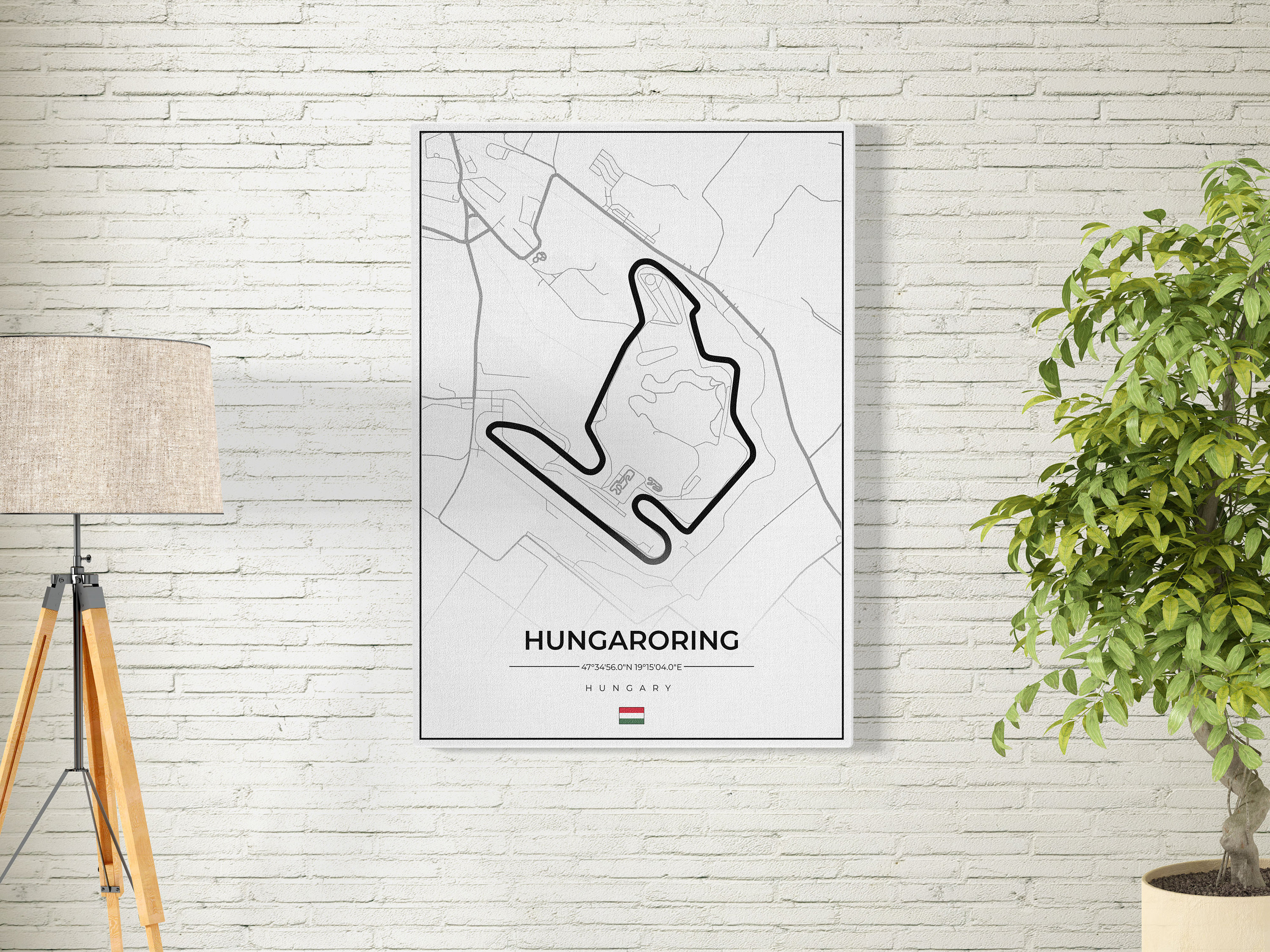 Formula 1 Hungaroring Circuit Print | Hungaroring Poster | Formula 1 ...