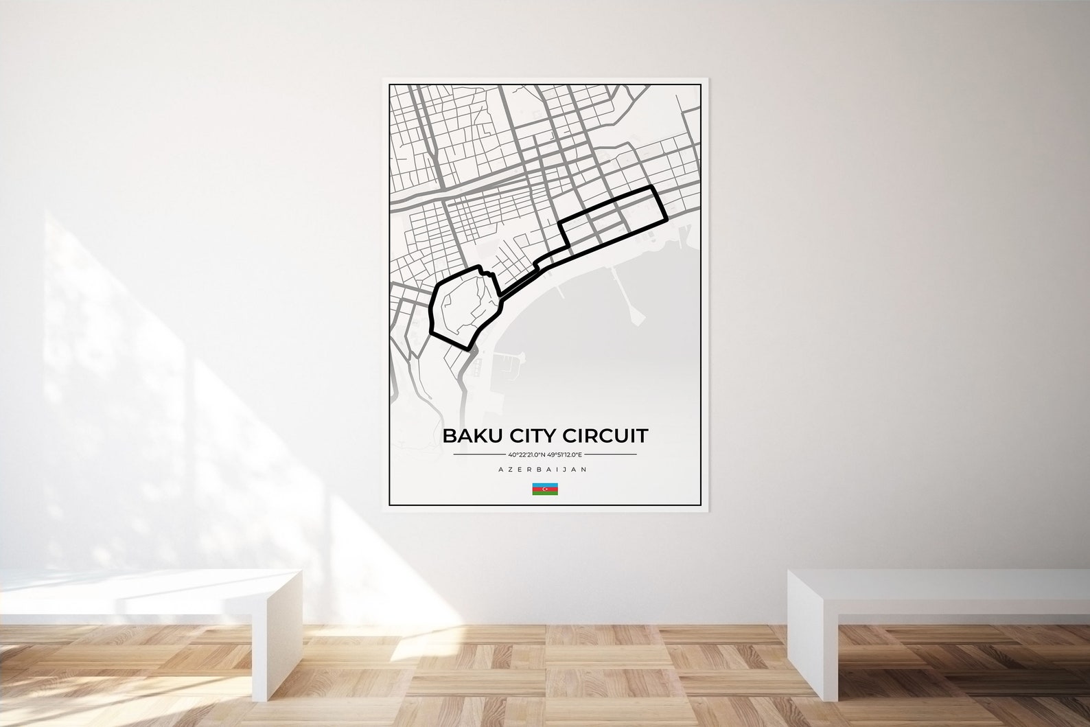 Formula 1 Baku Circuit Print | Circuit Download |formula1 Poster|f1 ...