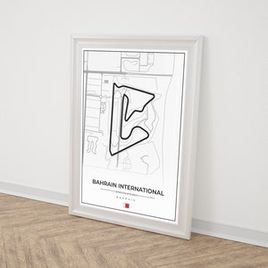 Bahrain Formula 1 Poster|bahrain F1 Poster| F1 Track|f1 Racing |F1 ...