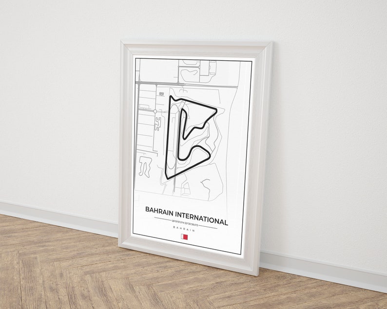 Bahrain Formula 1 Poster|bahrain F1 Poster| F1 Track|f1 Racing |F1 ...