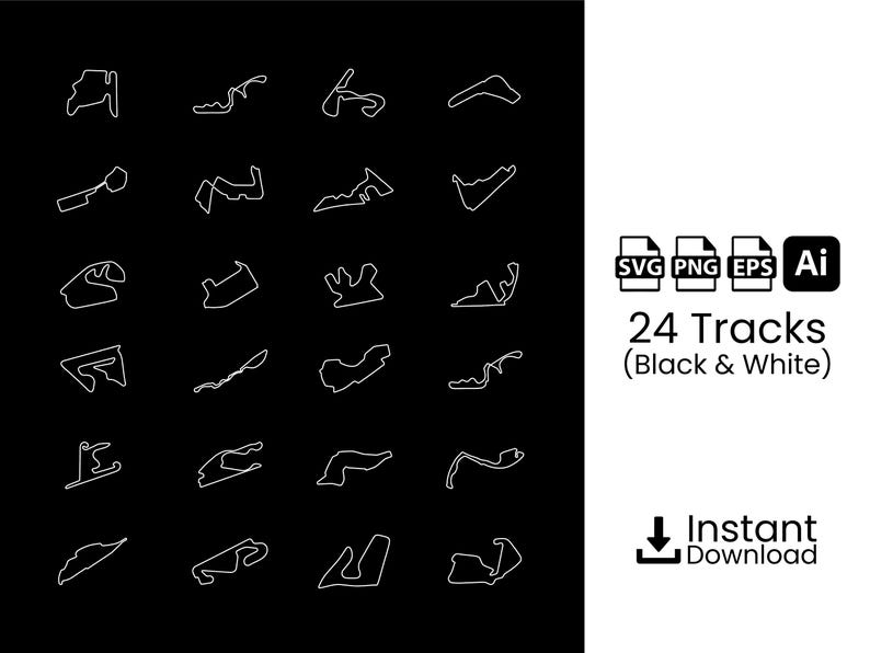 SVG Files | PNG Files | .eps File | .ai File | 24 Tracks of the Year ...