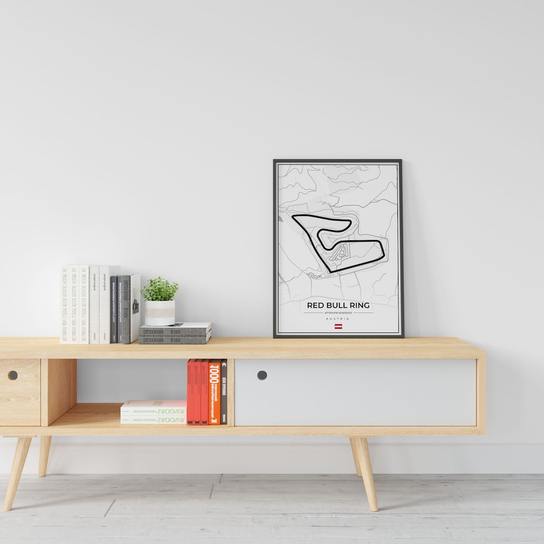 Formula1 Red Bull Ring Circuit Print|circuit Map Poster|formula1 Poster ...