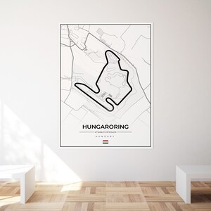 Formula 1 Hungaroring Circuit Print | Hungaroring Poster | Formula 1 ...