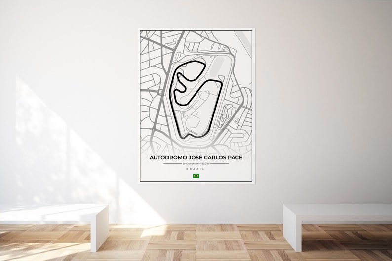 Interlagos F1 Circuit Print| F1 Print| F1 Gift |formula 1 Poster|f1 ...