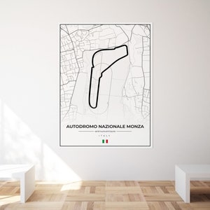 Formula 1 Monza Poster| Monza| F1 Circuit Poster |formula 1 Poster| F1 ...