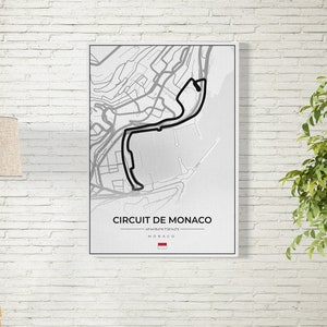Formula 1 Monaco Circuit Print|f1 Circuit Poster |formula 1 Poster|f1 ...