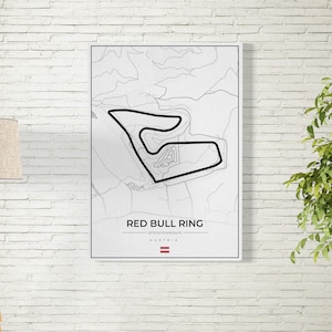 Formula1 Red Bull Ring Circuit Print|circuit Map Poster|formula1 Poster ...