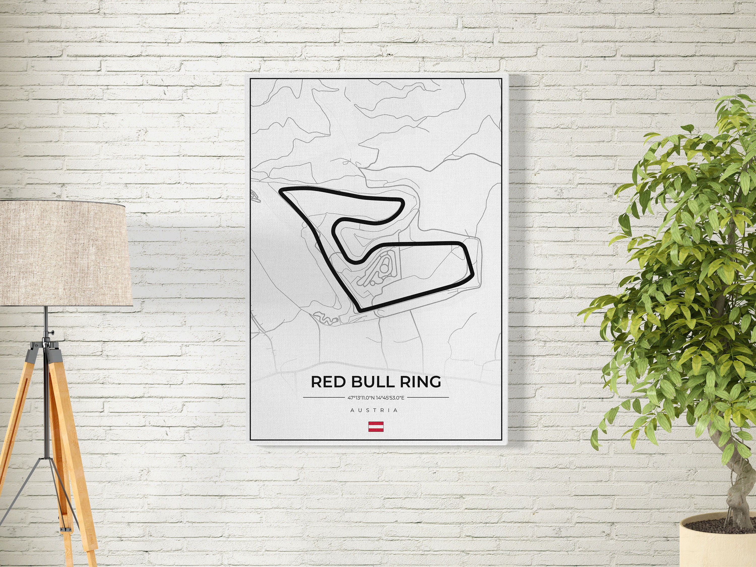 Formula1 Red Bull Ring Circuit Print|circuit Map Poster|formula1 Poster ...