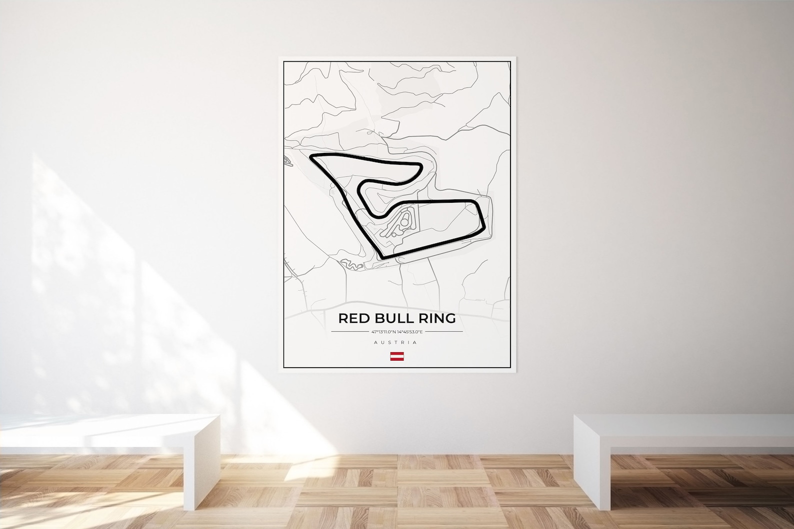 Formula1 Red Bull Ring Circuit Print|circuit Map Poster|formula1 Poster ...