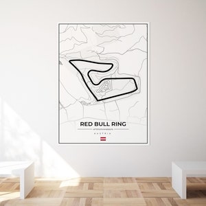 Formula1 Red Bull Ring Circuit Print|circuit Map Poster|formula1 Poster ...