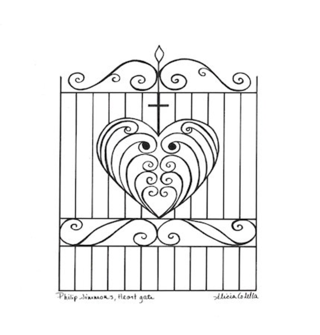 Charleston Art, Gates of Charleston Wall Art, Philip Simmons, Heart ...