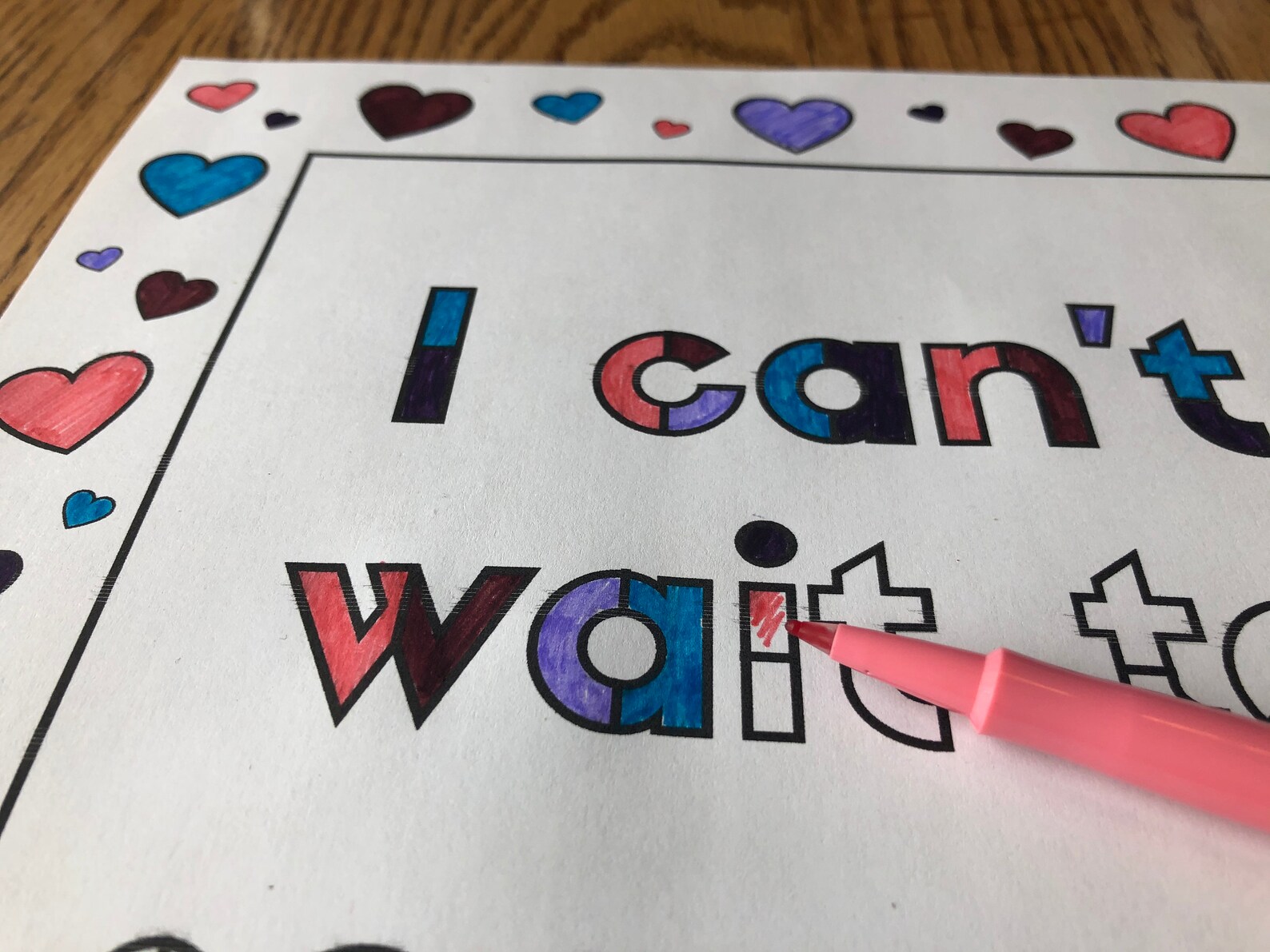 50 or 100 Days Printable Countdown for Long-distance Relationship ...