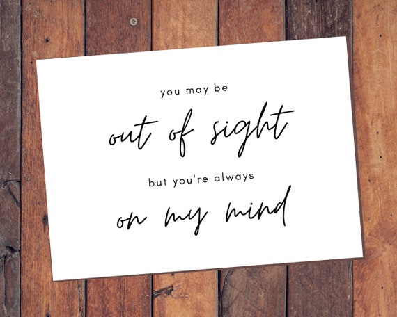 Printable Long-distance Relationship Card Blank Stationery | Etsy