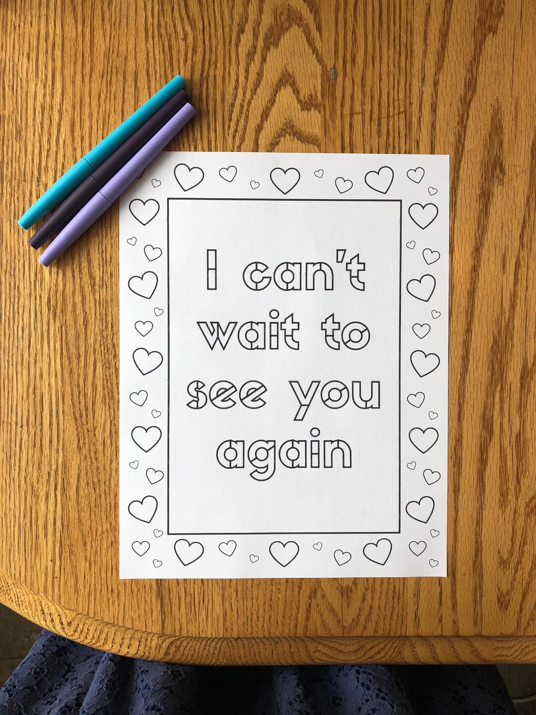 50 or 100 Days Printable Countdown for Long-distance Relationship ...